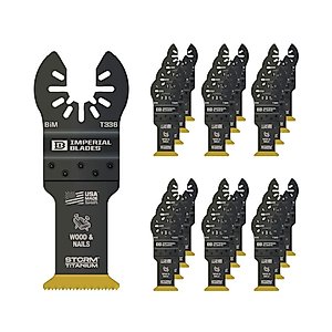 Imperial Blades - One Fit 1-1/4" Storm Titanium Wood & Nails Blade, 25PC IBOAT336-25