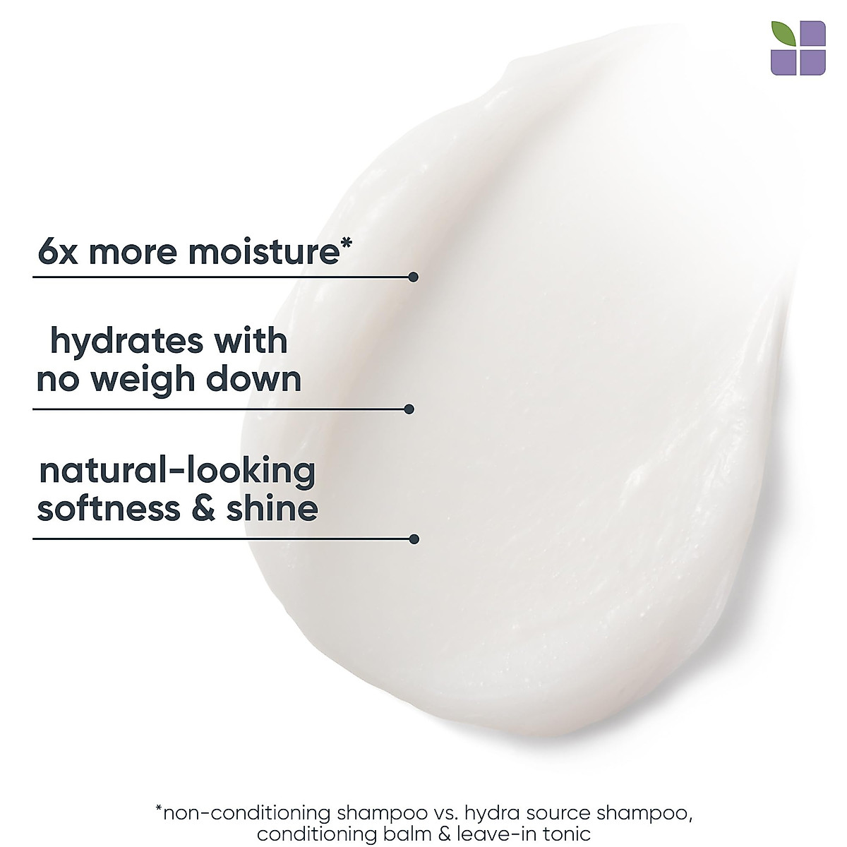 Biolage Hydra Source Conditioning Balm | Hydrates, Nourishes & Detangles Dry Damaged Hair | Moisturizing | Sulfate-Free | Weightless, Soft Finish | Deep Conditioning | 9.5 Fl. Oz