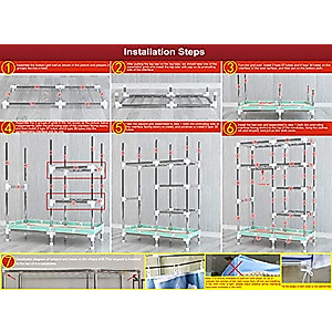 ldab Portable Wardrobe Closet, Bedroom Clothes Closet Storage Organizer with Storage Shelves, Hanging Rack & Side Pockets, 41" L x 18" W x 67" H, Extra Strong and Durable -Grey Pattern