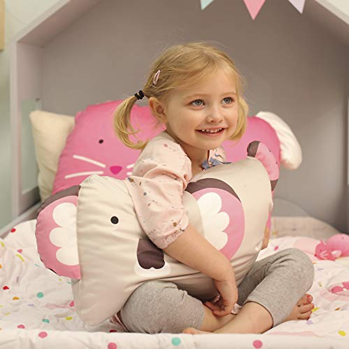 MILO & GABBY Original Animal 3D Toddler Pillowcase for Babies and Kids, 100% Cotton Olive The Koala