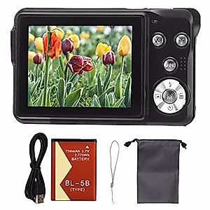 Digital Cameras for Photography, 4K 56MP Vlogging Camera with 20X Digital Zoom, 2.7in Screen, Anti Shaking & Rechargeable, Fill Light, Mini Camera for Kids Adults