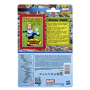 Marvel Hasbro Legends 3.75-inch Retro 375 Collection Invisible Woman Action Figure Toy, Blue