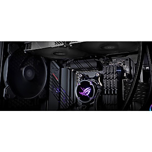 ASUS ROG Strix LC II 360 All-in-one AIO Liquid CPU Cooler 360mm Radiator, Intel LGA1700, 115x/2066 and AMD AM4/TR4 Support,Triple 120mm 4-pin PWM Fans