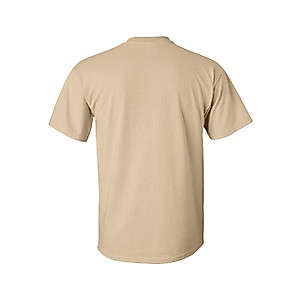 Fashion Gildan 2000 Adult Cotton T-Shirt Tan Large