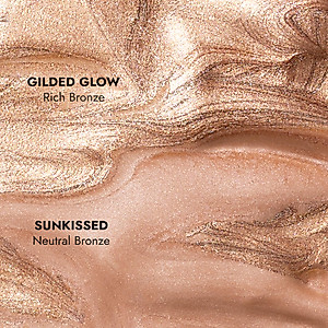 COVER FX Custom Bronzer Drops - Gilded Glow: Rich Bronze - 1 Fl Oz - Radiant Glow Liquid Bronzer - Customizable Color