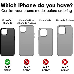 OtterBox Symmetry Series+ Clear Antimicrobial Case with Magsafe for iPhone 14 & iPhone 13 (Only) - Non-Retail Packaging - Hidden Garden