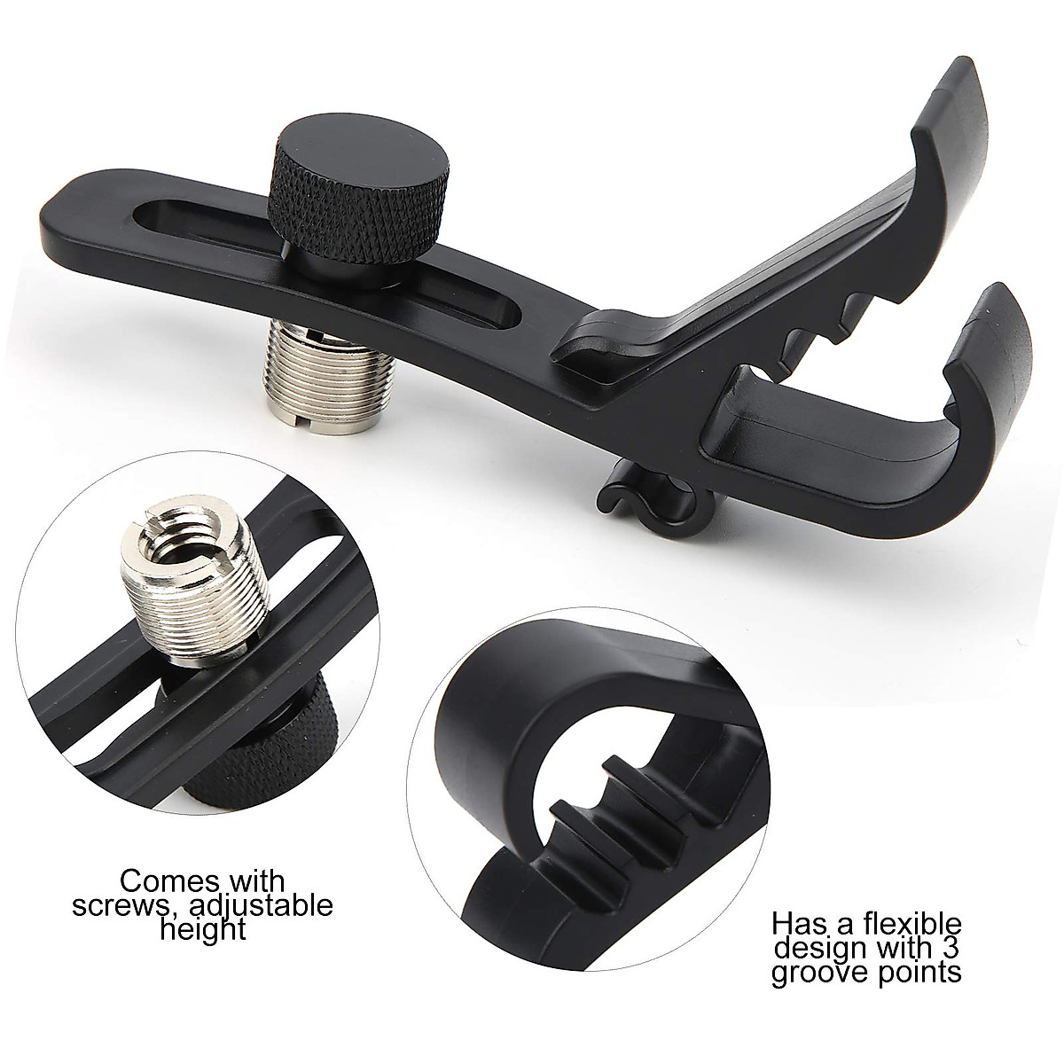 4PCS Drum Microphone Clip Microphone Securing Clips Mount Holder Shockproof Musical Instrument Supplies