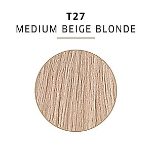 WELLA colorcharm Hair Toner, Neutralize Brass With Liquifuse Technology, T27 Medium Beige Blonde, 1.4 oz