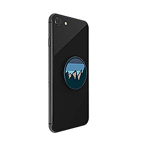 PopSockets: PopGrip Expanding Stand and Grip with a Swappable Top for Phones & Tablets - Peaks Blue