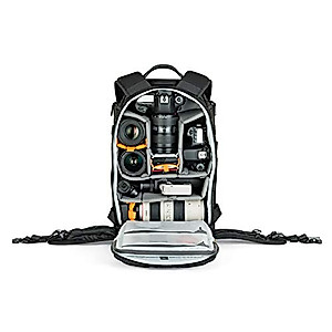 Lowepro ProTactic 350 AW II Modular Backpack with All Weather Cover, Camera Bag for Professional Use, Insert for Laptop Up to 13 Inch, Backpack for Professional Cameras and Drones, LP37176-GRL, Black