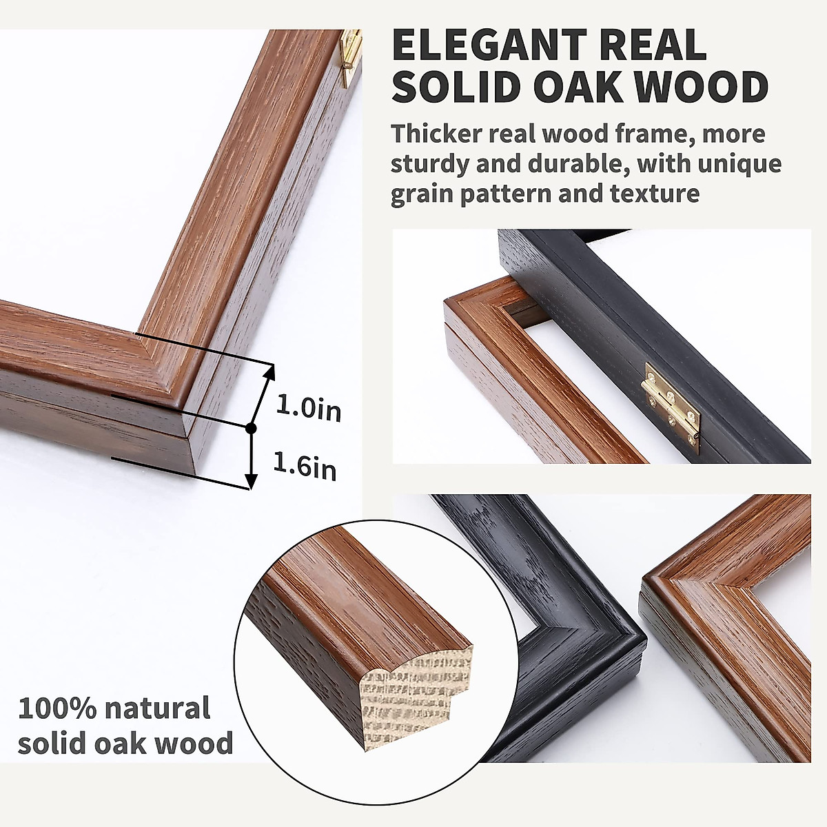 Jersey Frame Display Case - Solid Oak Wood Frame Shadow Boxes for Jersey Display Lockable with UV Protection Acrylic and 2 Hangers for Baseball Basketball Football Hockey Shirt, Walnut