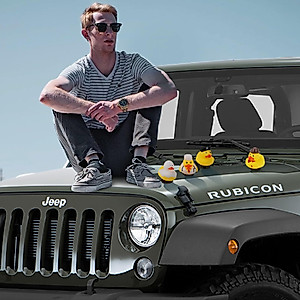 15pcs Duck Plug-Rubber Duck Mount-Plastic Duck Plug Holder for Jeep Dash Rubber Duck Holder for Dispaly Jeep Ducking Gifts(Excluding Rubber Duck) Self Adhesive