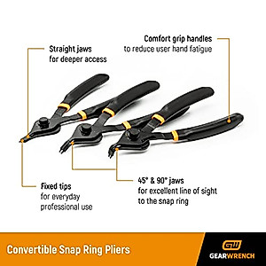 GEARWRENCH 12 Pc. Snap Ring Plier Set - 3495