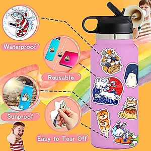 Cute Vinyl Stickers for Kids Teens Adults 150 Pcs/Pack Cartoon Animal Waterproof Stickers for Water Bottle Laptop Tablet Phone Skateboard Scrapbook Journal Luggage Skateboard School Classroom Prizes