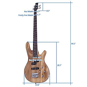 Exquisite Stylish IB Bass with Power Line and Wrench Tool Burlywood Color