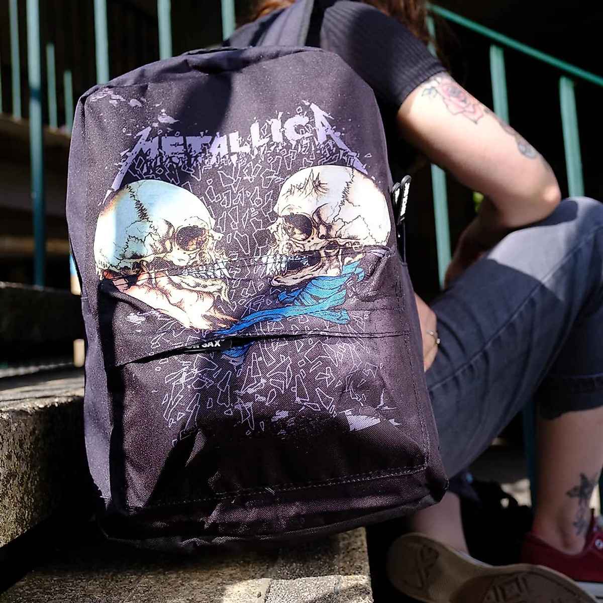 Metallica Backpack, Black, Height 45cm, Width 30cm, Depth 15cm