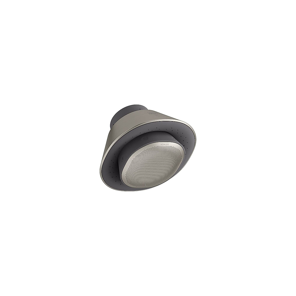 KOHLER 28238-NKE-BN Moxie Bluetooth Showerhead, Waterproof Shower Speaker, 2.5 GPM, Vibrant Brushed Nickel
