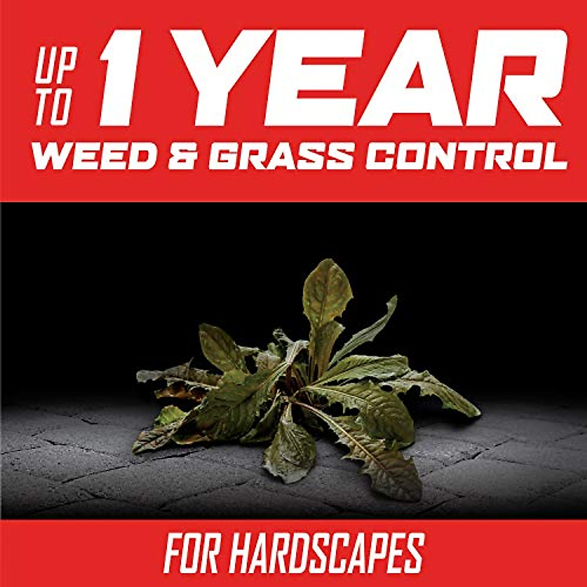 Ortho GroundClear Year Long Vegetation Killer1 - Concentrate, Visible Results in 3 Hours, Kills Weeds and Grasses to the Root When Used as Directed, Up to 1 Year of Weed and Grass Control, 2 gal.