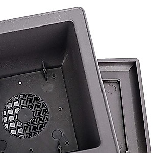 ZOENHOU 20 PCS 4.7 Inch Bonsai Training Pots, Square Plastic Bonsai Training Pots with Deep Humidity Trays, Bonsai Plants Growing Pot for Garden, Yard, Office, Living Room, Balcony