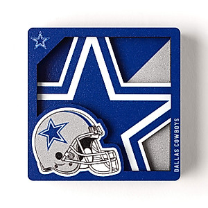 YouTheFan NFL Dallas Cowboys 3D Logo Series Magnets