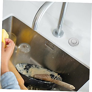 1 Set Pneumatic Switch Garbage Disposal Bathtub Air Disposal Button and Bathtub Button Hose Bathtub Supplies Air for Disposal Bathtub Parts Disposal Air Bathtub Accessories