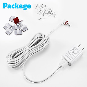 Kakajuelo Camera Power Cord, Compatible with Ring Stick Up Cam 2nd/3rd Gen Battery/Plug in, Ring Spotlight Cam Battery/Plug in, 16Ft Long Cable, Waterproof (1Pack)