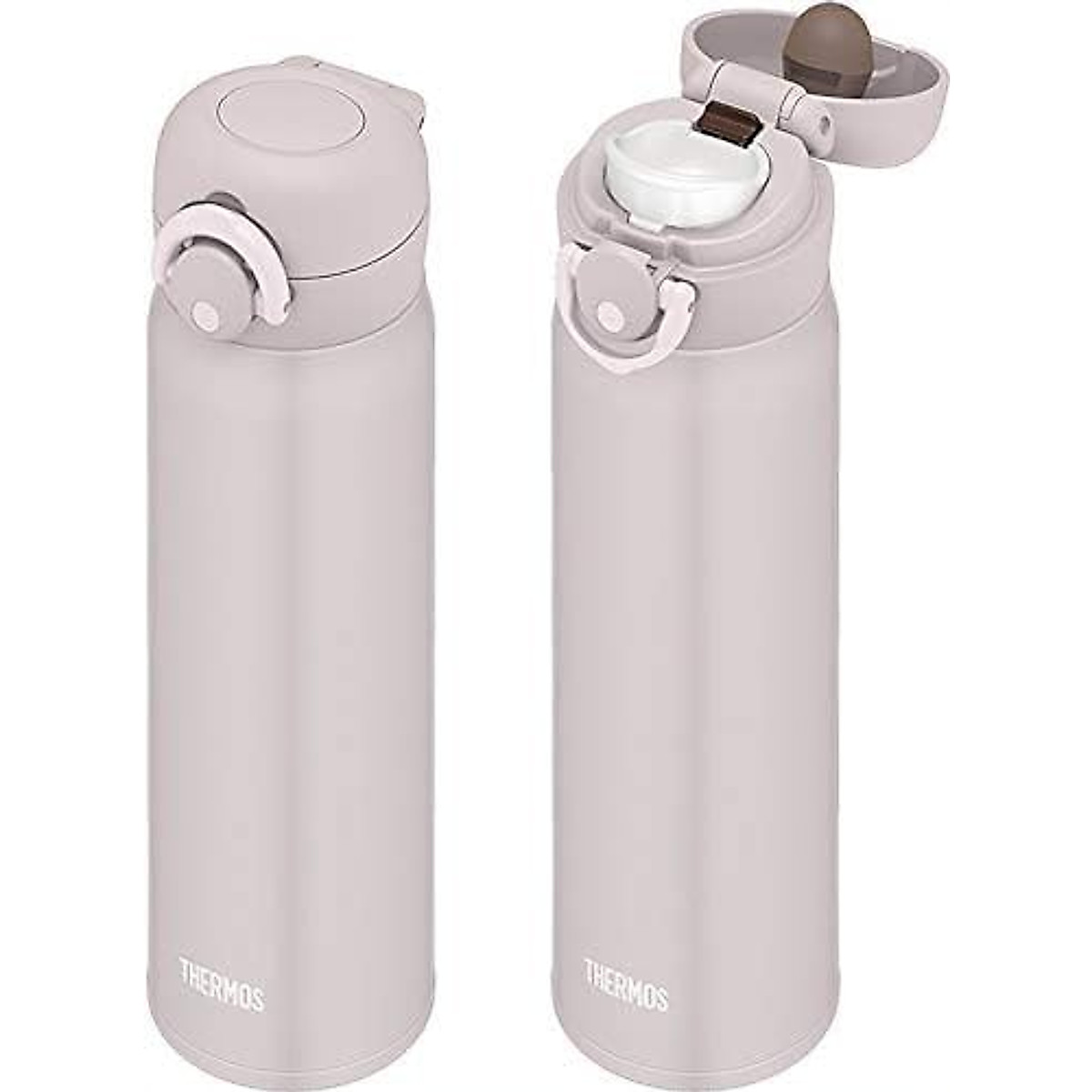 Thermos JNR-501LTD PGG Water Bottle, Vacuum Insulated Travel Mug, 16.9 fl oz (500 ml), Pink Greige