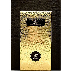 Afnan Tobacco Rush for Unisex Eau de Parfum Spray, 2.7 Ounce