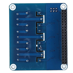 Zyyini Bindpo Relay Module,AC 250V/5A, DC 30V/5A, GPIO Interface 3Way Relay Module Expansion Module with Optocoupler Isolation,Fit for Raspberry Pi AB2B/3B/4B (Raspberry Pi 3-Way Relay)