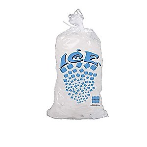 Perfect Stix Icebag10TT-50 Ice Bag with Twist Tie Enclosure, 10 lbs (50/Pk), Clear