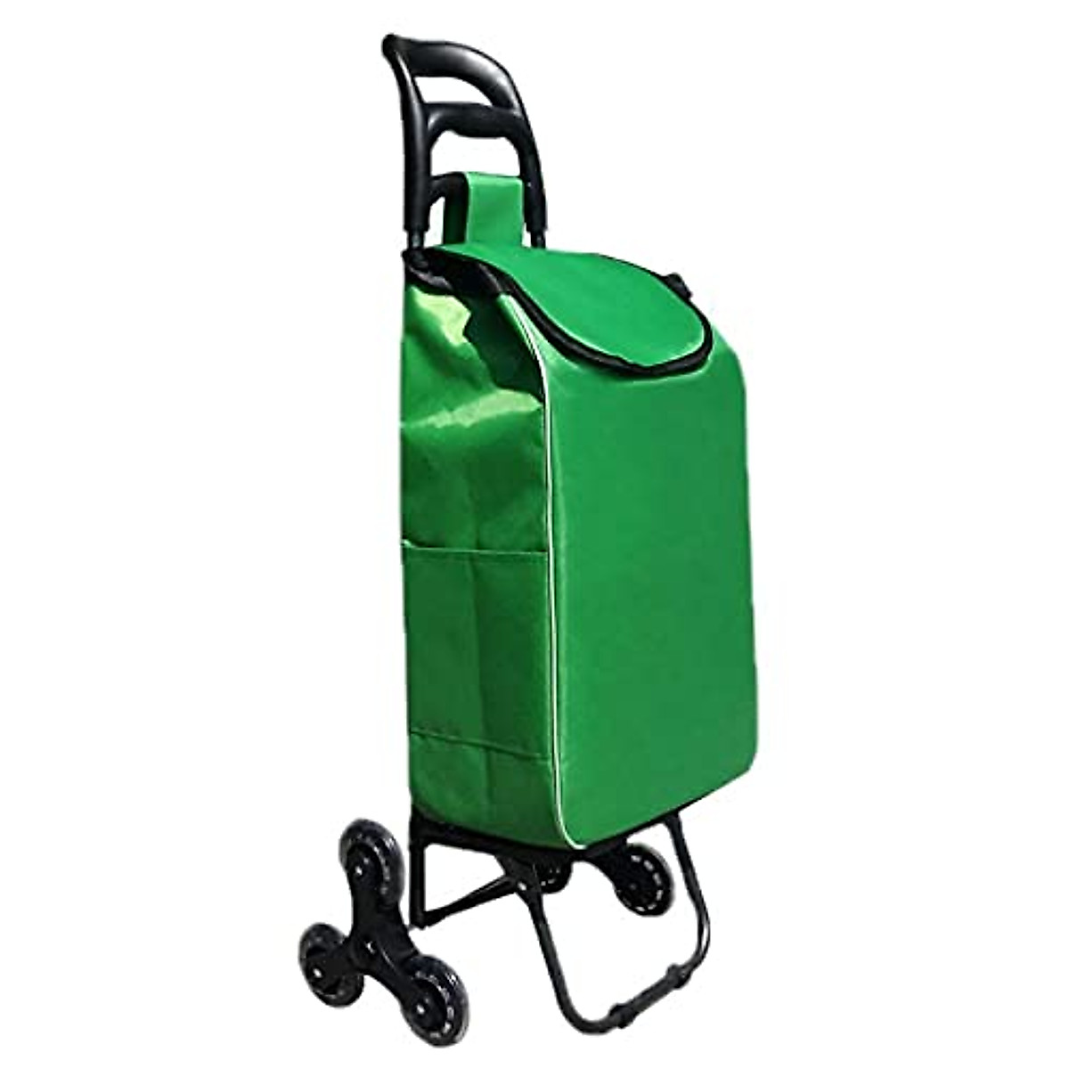 Shopping Trolley on Wheels Multi Function Shopping Cart Travel Climb Stairs Collapsible Portable Iron Art Supermarket Push Trailer Lever Cart Storage Hand Trucks,Diamond Red ,Shopping Tr