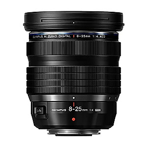OM Digital Solutions M.Zuiko Digital ED 8-25mm F4.0 PRO Lens, Black (Renewed)