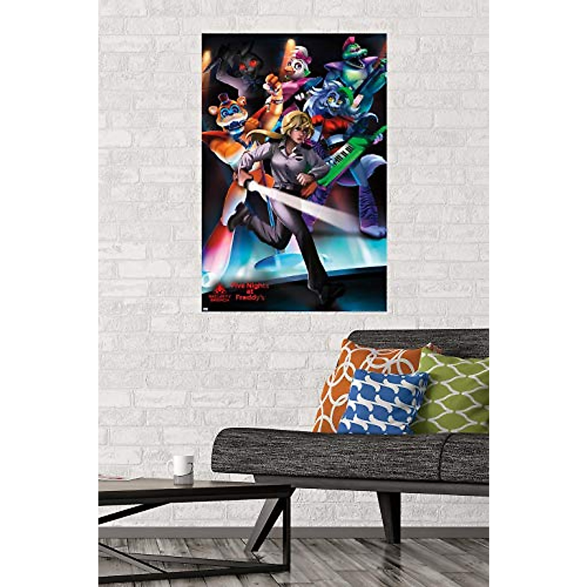 Trends International Five Nights at Freddy's: Security Breach - Group Wall Poster, 22.375" x 34", Unframed Version