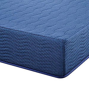 Olee Sleep 10 Inch New Safe Comfort Memory Foam Mattress, Blue, Queen