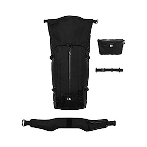 Db Journey The Snowcountry Backpack | Black Out | 34L | For Both Skis & Snowboards, Avalanche Compartment, Ice Axe Carry, Detachable Goggle Pouch