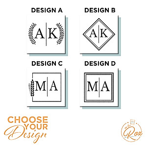 On The Rox Drinks Personalized Whiskey Gifts for Men - 11 oz Engraved Split Monogrammed Whiskey Glass Set of 2 - Customized Cocktail Glass - Bourbon, Scotch, Rocks, Brandy