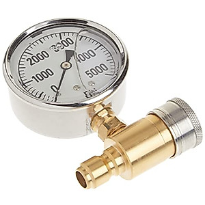 Northstar Pressure Washer Pressure Gauge - 5000 PSI, 3/8in. Fitting
