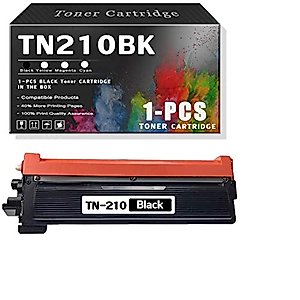 Black 1-Pack TN210BK Toner Cartridge Compatible for Brother Ink Cartridge Replacement for Brother HL-3040CN 3045CN 3070CW MFC-9010CN 9120CN DCP-9010CN Printers.