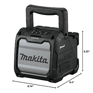 Makita XRM08B 18V LXT / 12V max CXT Lithium-Ion Cordless Bluetooth Job Site Speaker, Tool Only