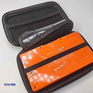 Protective Travel Carrying Hard Pouch Case Bag Cover for Game Boy Advance Color Pocket GBA GBC GBP Console for Nintendo DS Lite NDSL NDSi EVA Storage Replacement (Black)