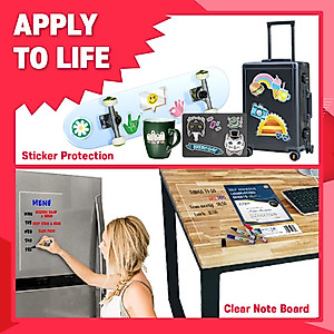 No Heat Laminating Sheets Self Sealing 8.5 x 11 Inch, 20 Pack, 4mil Thickness, No Machine Self Adhesive Laminating Sheets [Letter Size] by HA SHI