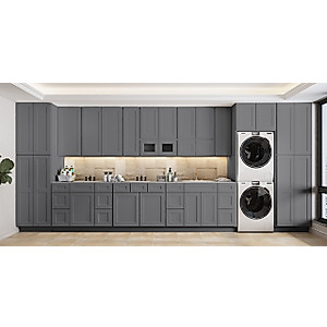 LOVMOR 42'' Bathroom Vanity, Single Sink Storage Unit, Large Capacity for Laundry Room, Kitchen, Shower Room & Utility Room.