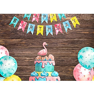 LYWYGG 10x10ft Thin Vinyl Brown Wood Backdrop Photographers Retro Wood Wall Background Cloth Seamless CP-19-1010