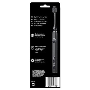 Gleem Battery Powered Electric Toothbrush, Black