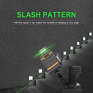 Greheywos Laser Level 12 Lines Self Leveling 3x360° 3D Green Cross Line for Construction and Picture Hanging, With Rechargeable battery, Remote Controller, Magnetic Rotating Stand, Mini Tripod Base
