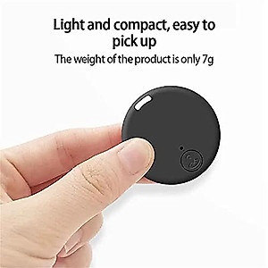BYBYCD Wireless Tracker Mini Locator Device Need App Wallet Key Finder for Pet Dog Cat Kids Bluetooth 5.0 Smart Tag(Dark Blue)