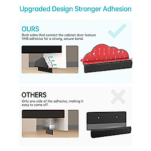 Cabinet Foot Pull for Trash Drawer - Foot Pull for Trash Cabinet Drawer - Hands-Free Design for Full Overlay Cabinet Doors - Durable Carbon Steel with EVA Padding