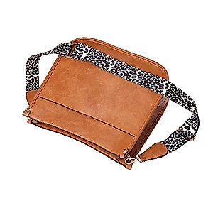 FjcCfrFw Purses for Women Crossbody Bag,Leather Cross body Hobo Purse,Guitar Leopard Strap Handbag
