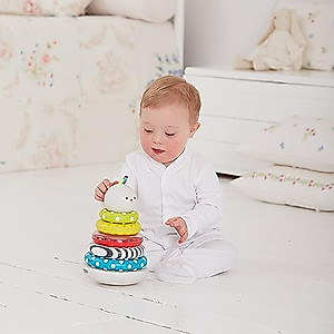 Early Learning Centre Little Senses Glowing Stacking Rings, Stimulates Senses, Fine Motor Skills, Hand Eye Coordination, Kids Toys for Ages 06 Month, Amazon Exclusive