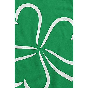 Thread Tank Simply Shamrock St Patricks Day Women's Fashion Slouchy 3/4 Sleeves Raglan Sweatshirt Evergreen X-Large